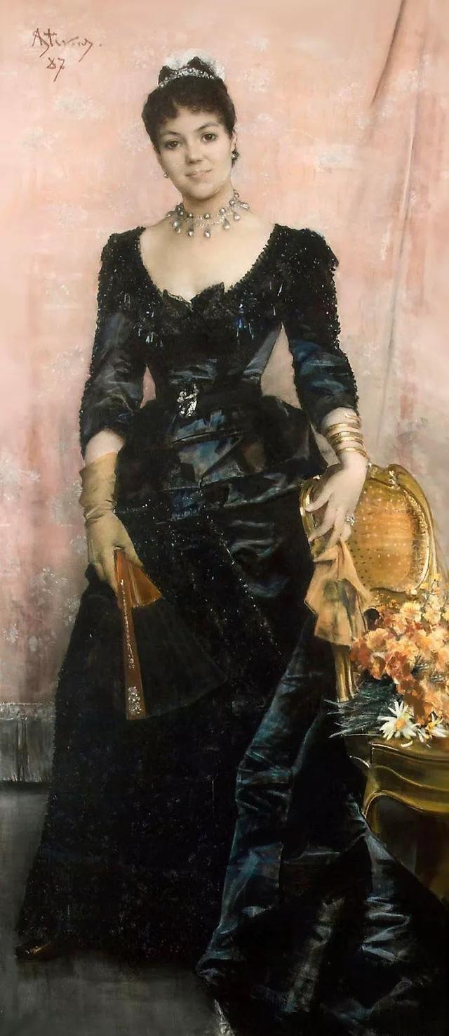 19世纪著名画家比利时阿尔弗雷德·史蒂文斯油画作品欣赏-酷画网