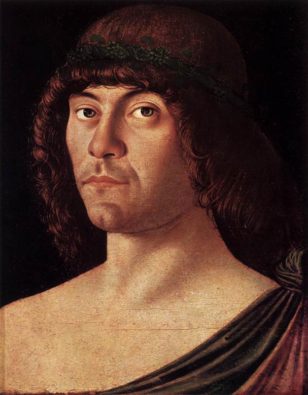 乔凡尼・贝里尼(Giovanni Bellini，意大利，1430-1516 年）-人文主义者的肖像-酷画网