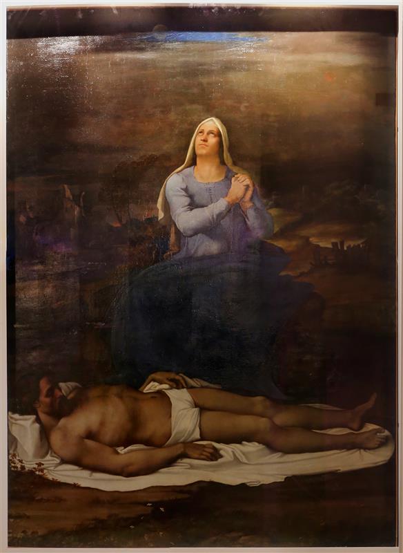 塞巴斯蒂亚诺·德·皮翁博(Sebastiano del Piombo)作品-圣母怜子图·-酷画网