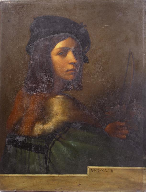 塞巴斯蒂亚诺·德·皮翁博(Sebastiano del Piombo)作品-小提琴家（假定为自画像）-酷画网